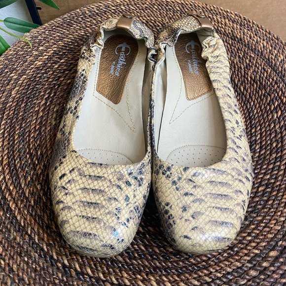 Earthies | Shoes | Earthies Tolo Brown Reptile Flats By Earth Size 8b ...